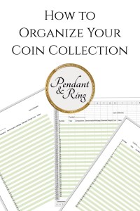 Free Printable! How to organize your coin collection. – Pendant and Ring