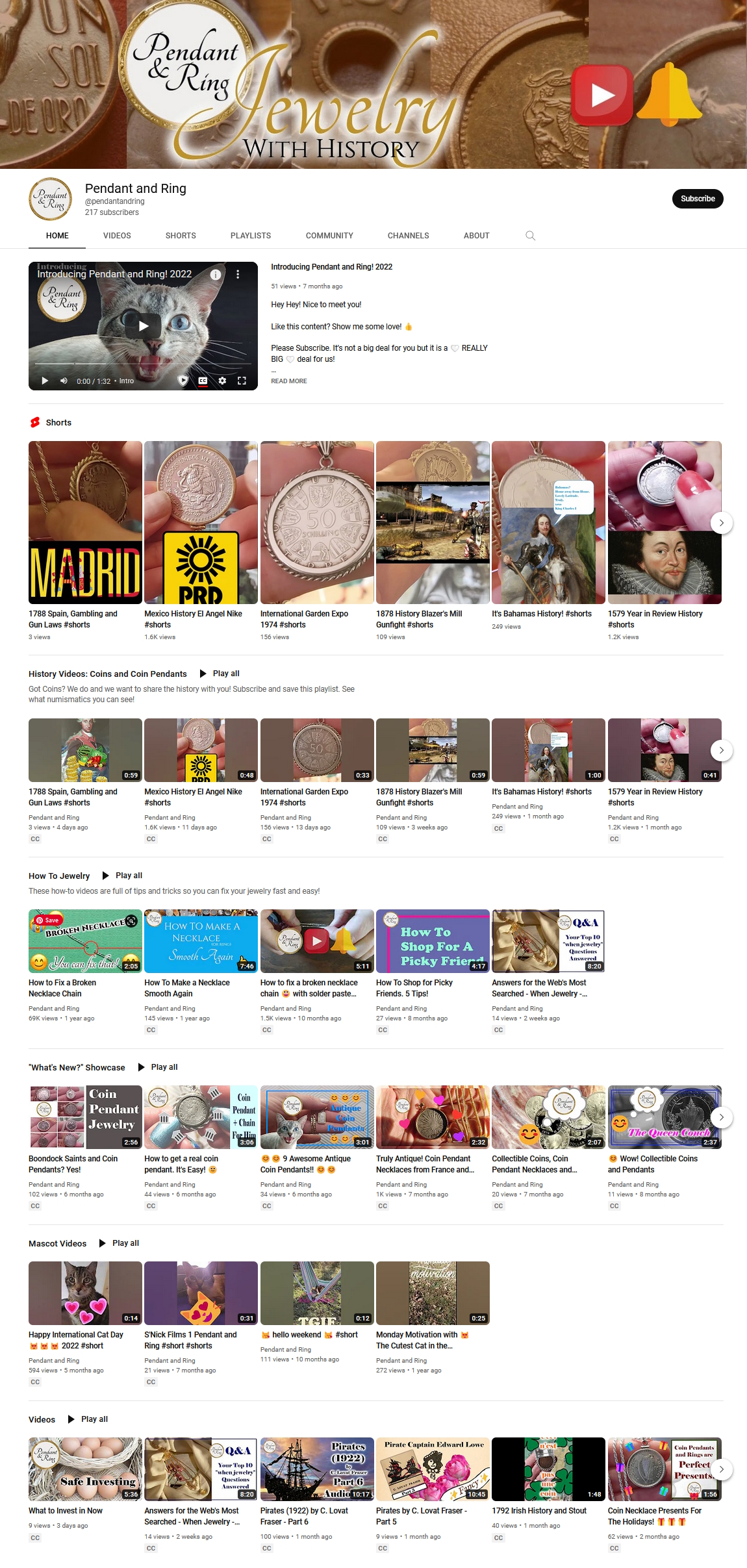 YouTube – Pendant and Ring